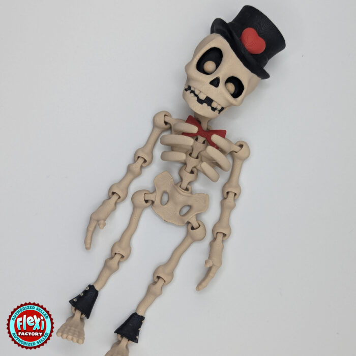 Articulated Dapper Skeleton - Extrudables 3D Printed Flexi Skeleton ...