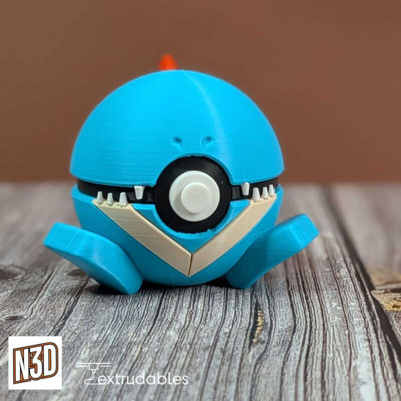 Unite Ball Pokeball - Extrudables 3D Printed Pokeballs and Beast Balls
